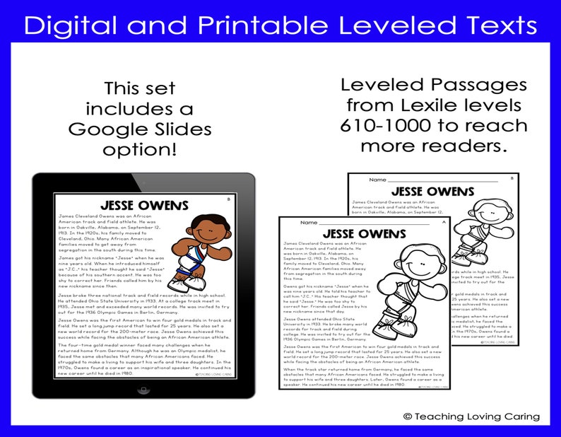 Black History Month | Jesse Owens - Etsy