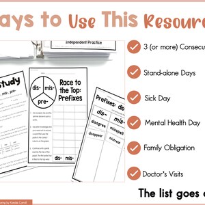 Fourth Grade Emergency Sub Plans: No-prep Back to School Binder - Etsy