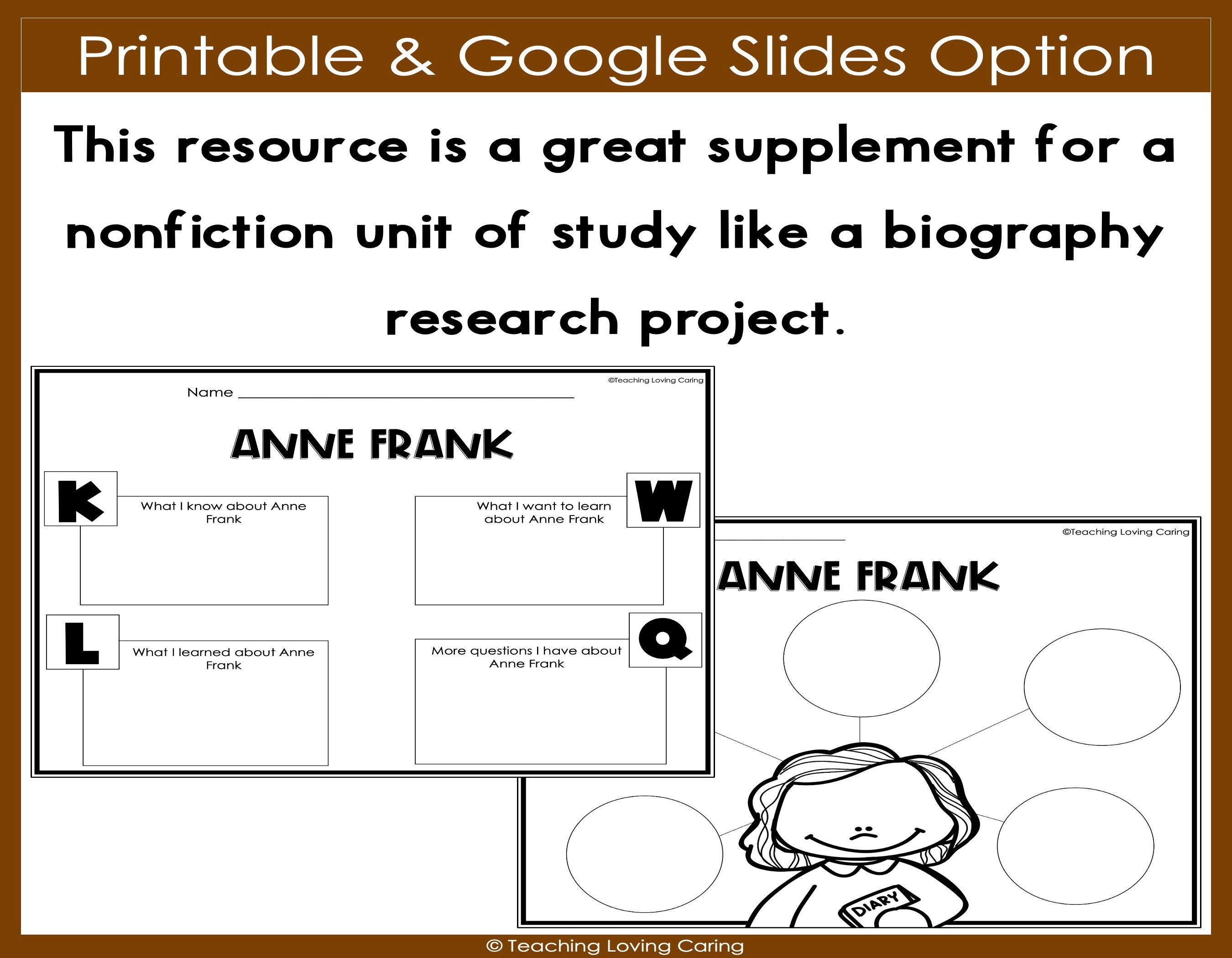 Anne Frank Women's History Reading Comprehension - Etsy
