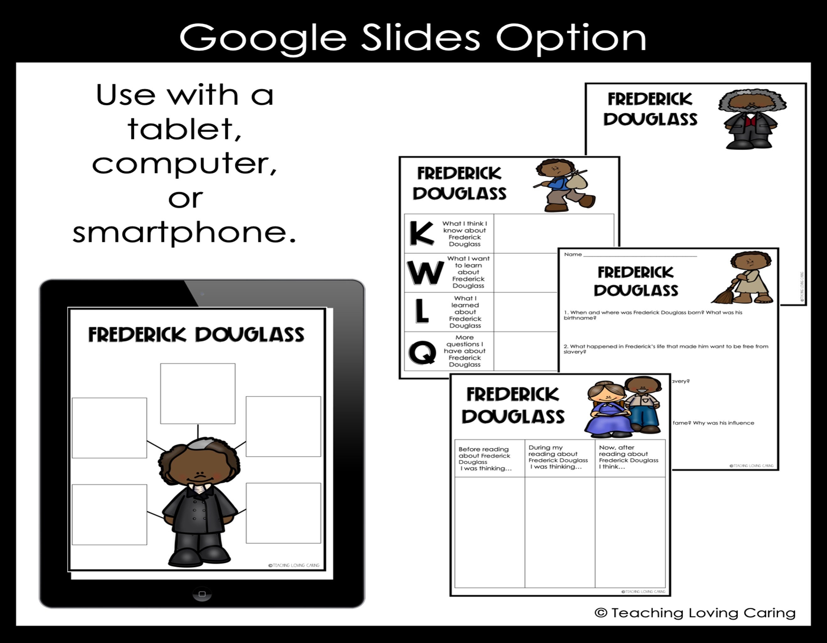 Black History Month | Frederick Douglass | Google - Etsy