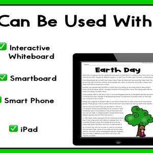 Earth Day Reading Comprehension Activities - Etsy