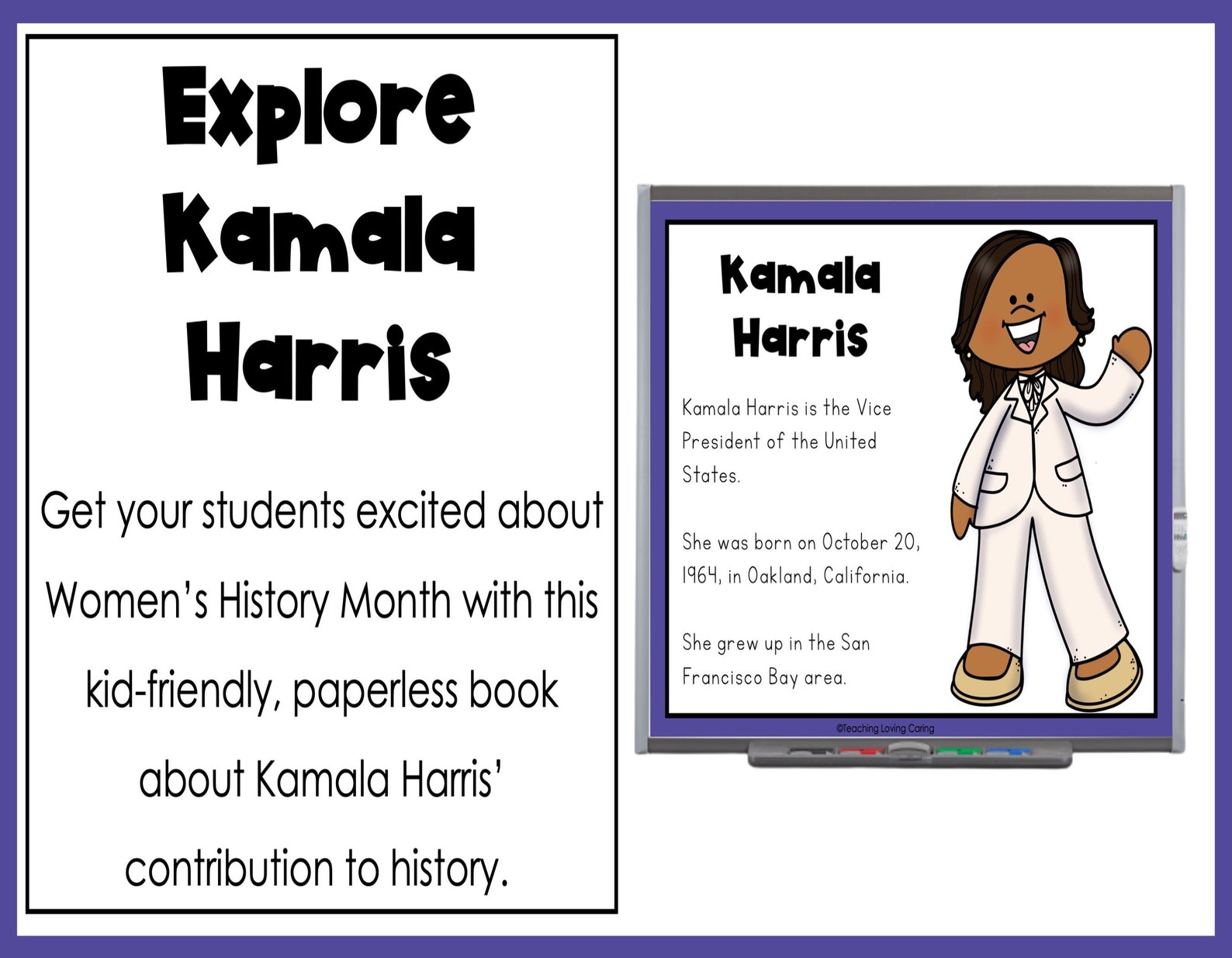 Women's History Reading Comprehension Kamala Harris - Etsy