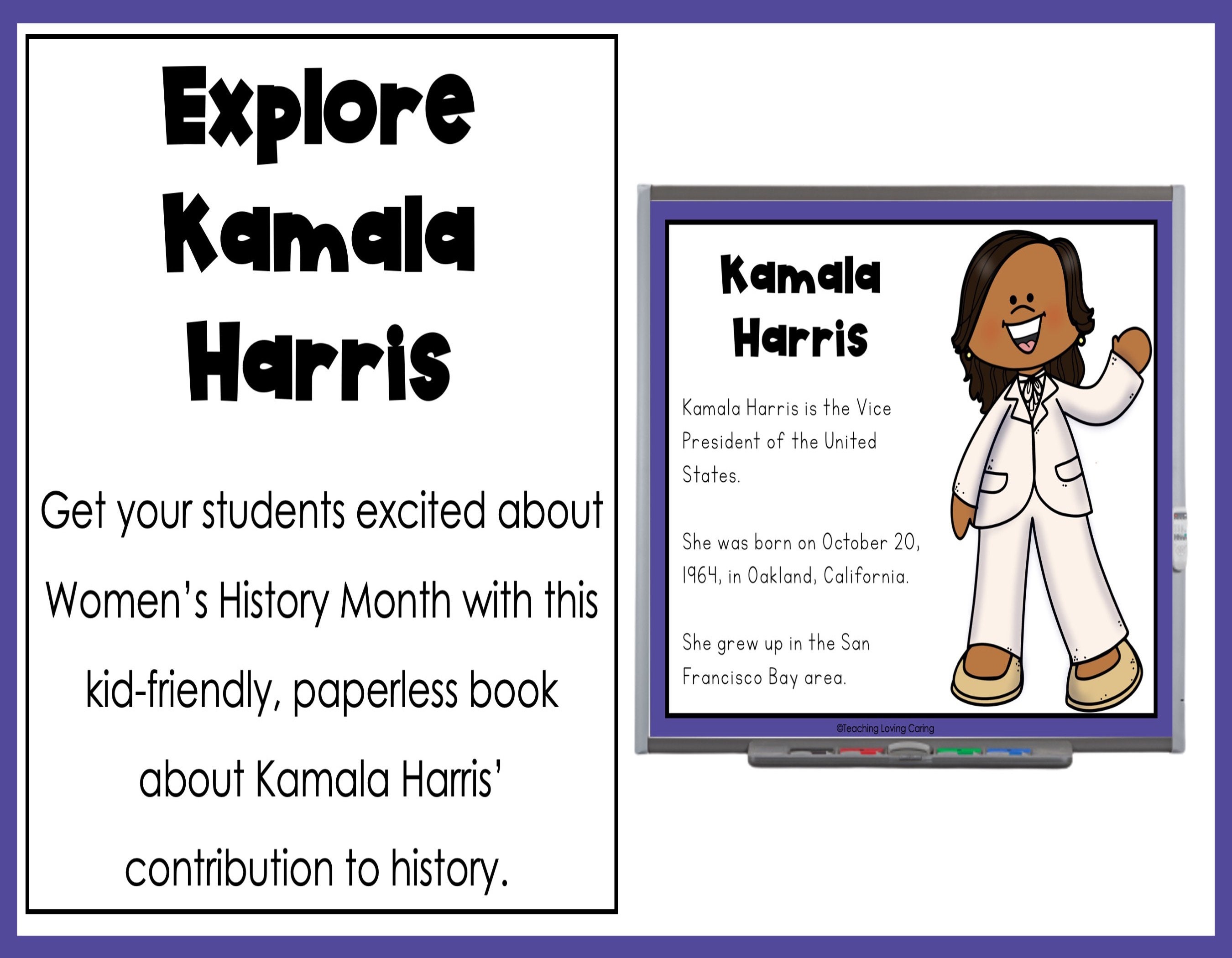Women's History Reading Comprehension Kamala Harris - Etsy