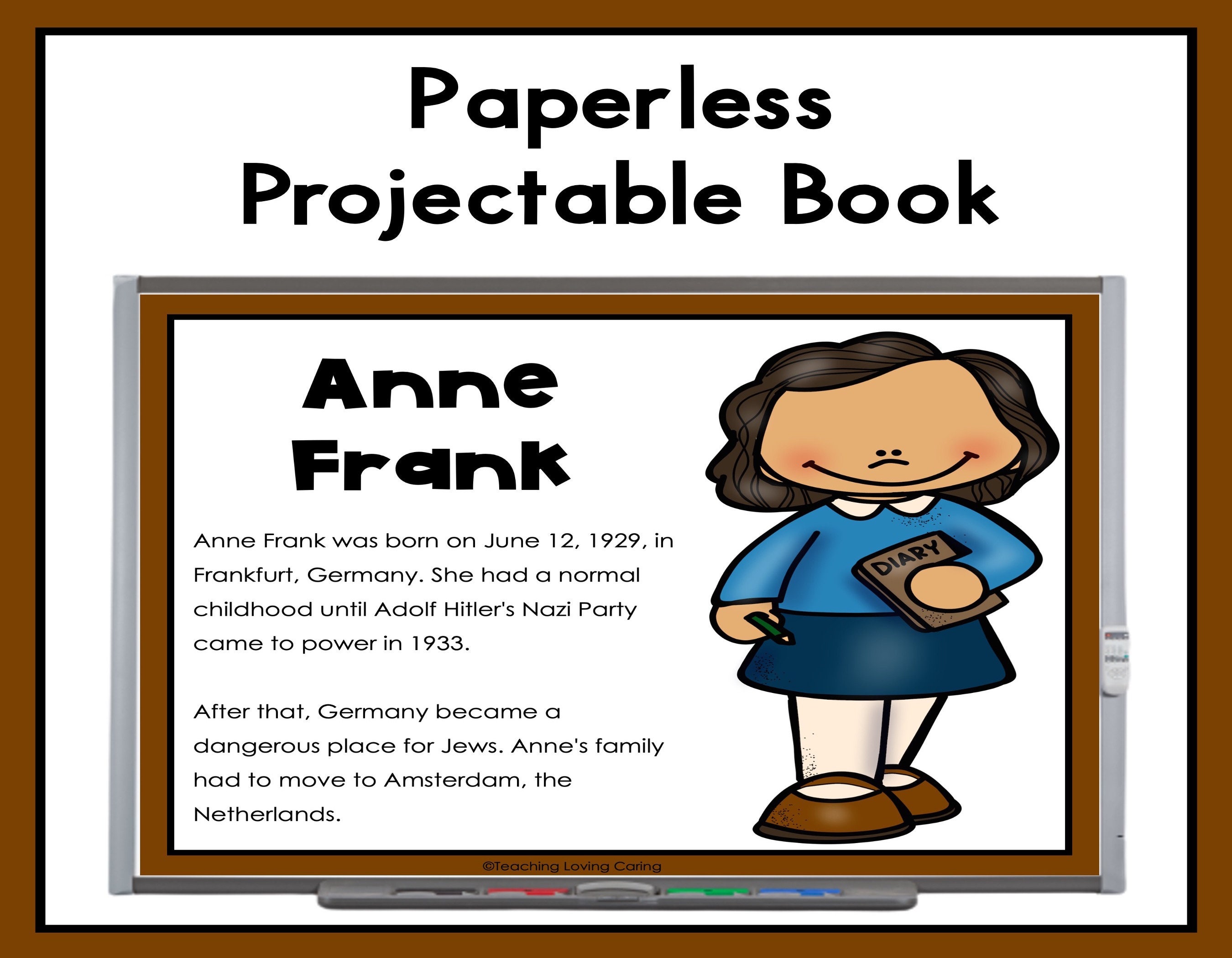 Women's History Reading Comprehension Anne Frank - Etsy
