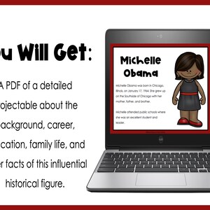 Women's History Reading Comprehension Michelle Obama - Etsy