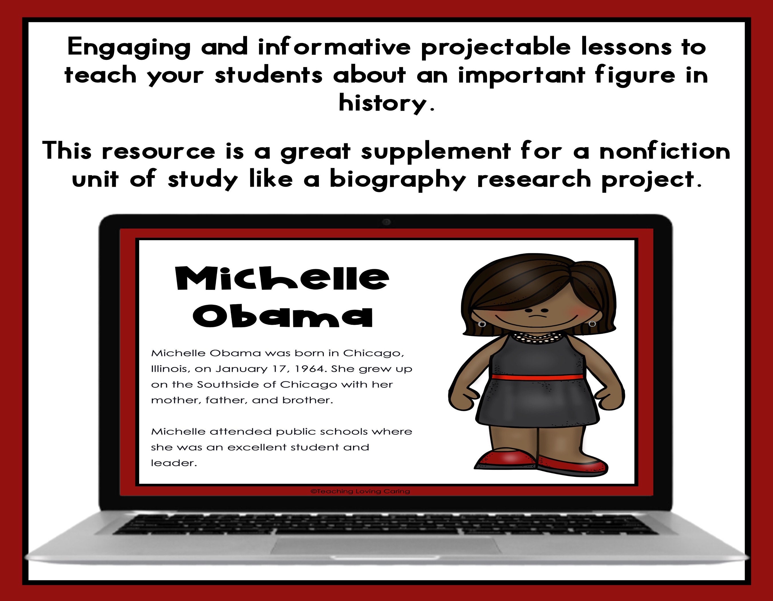 Women's History Reading Comprehension Michelle Obama - Etsy