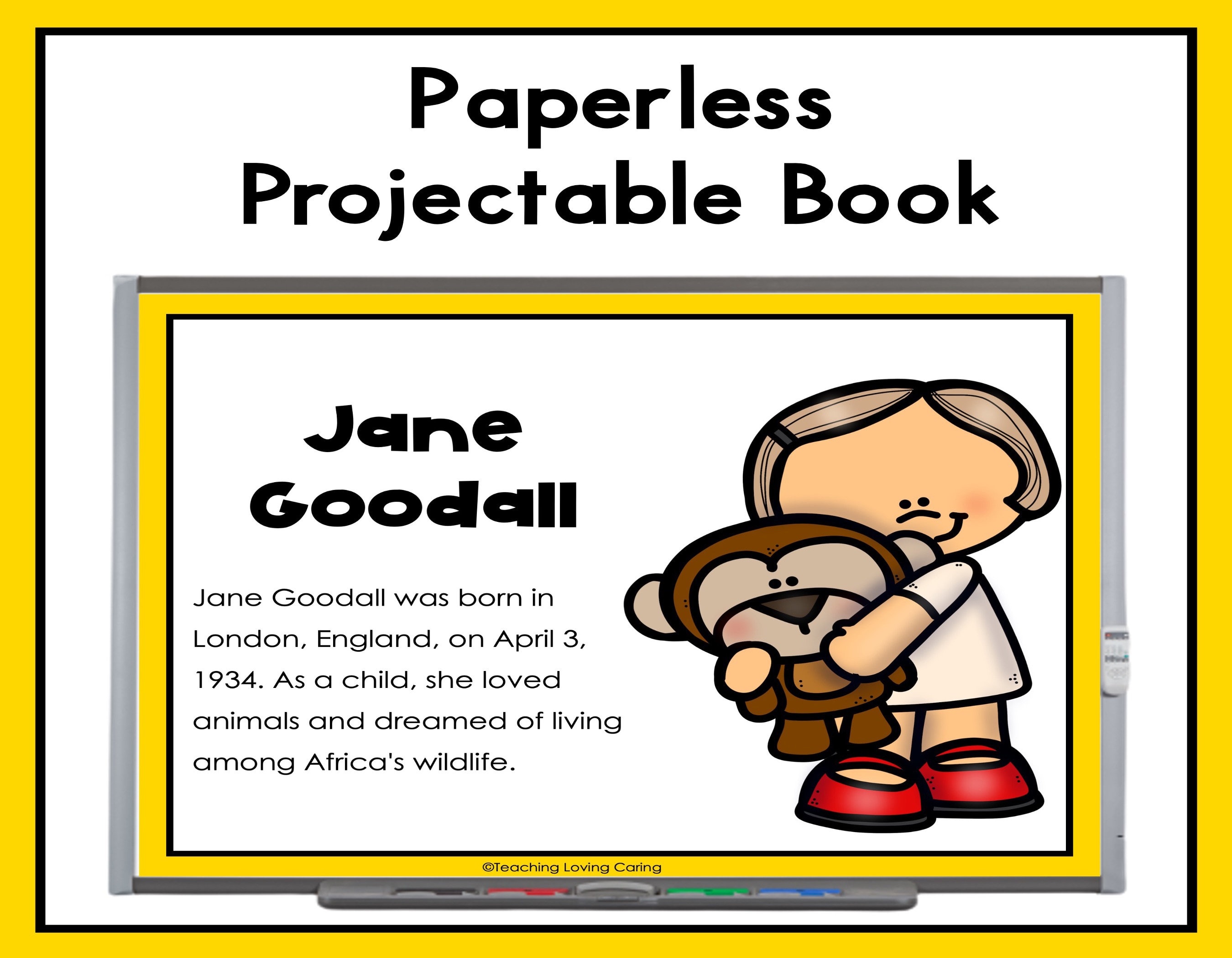 Women's History Reading Comprehension Jane Goodall - Etsy