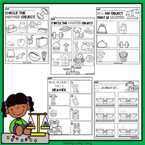 Kindergarten Measurement and Data Math Worksheets - Etsy