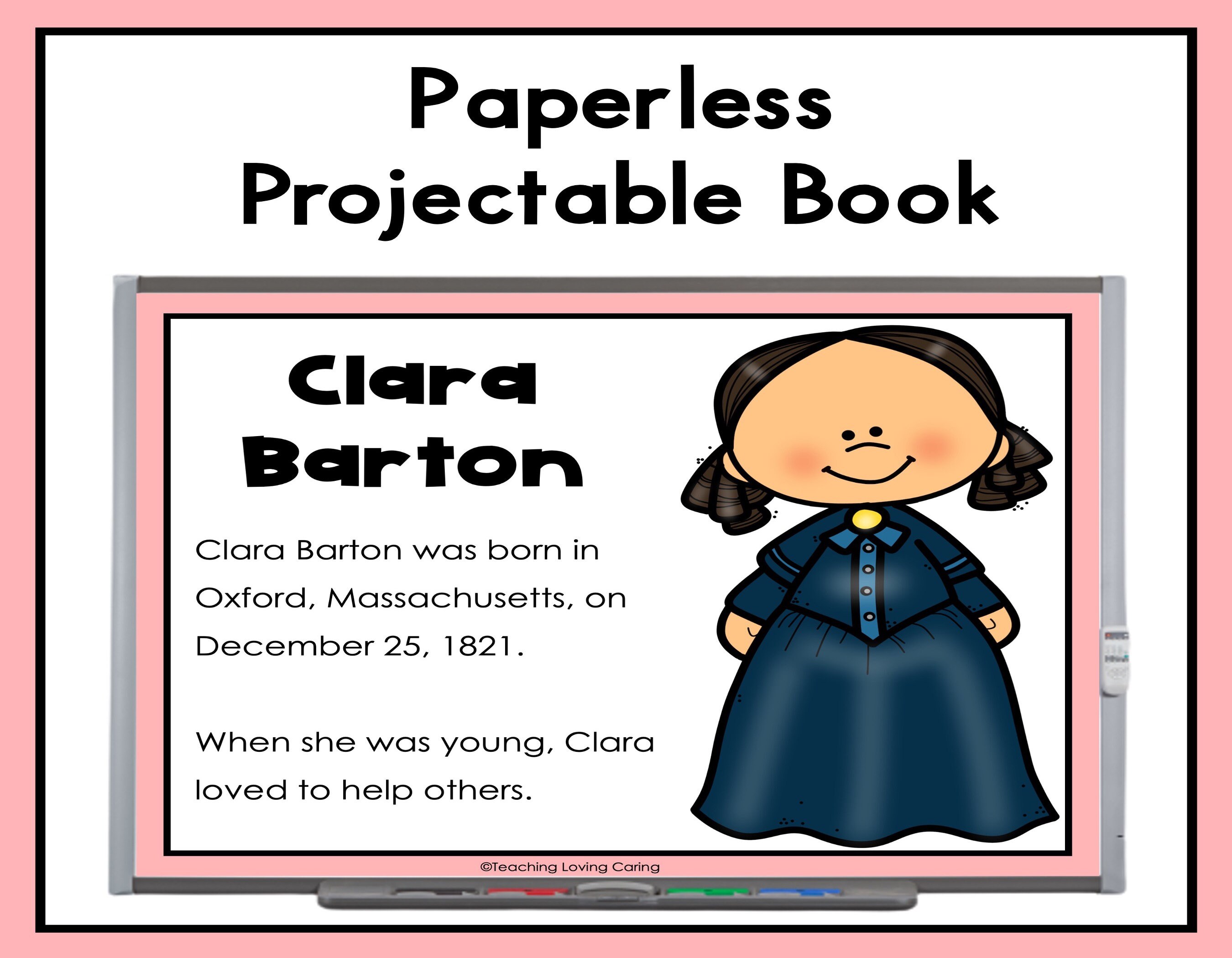 Women's History Reading Comprehension Clara Barton - Etsy