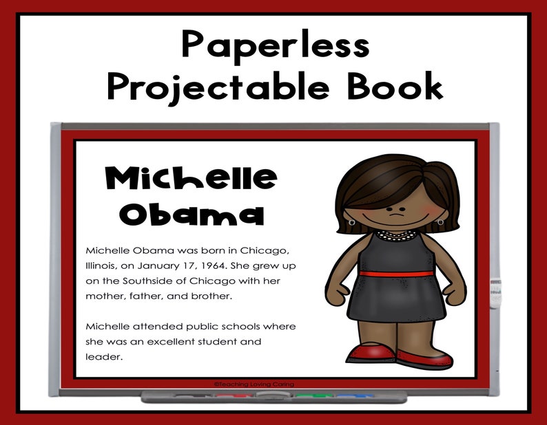 Women's History Reading Comprehension Michelle Obama - Etsy
