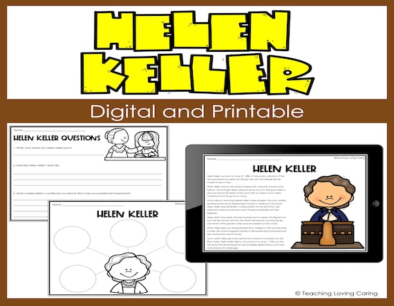 Hoja De Trabajo De Helen Keller