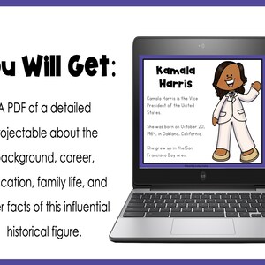 Women's History Reading Comprehension Kamala Harris - Etsy