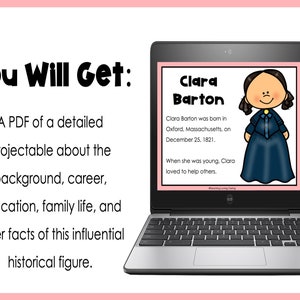 Women's History Reading Comprehension Clara Barton - Etsy