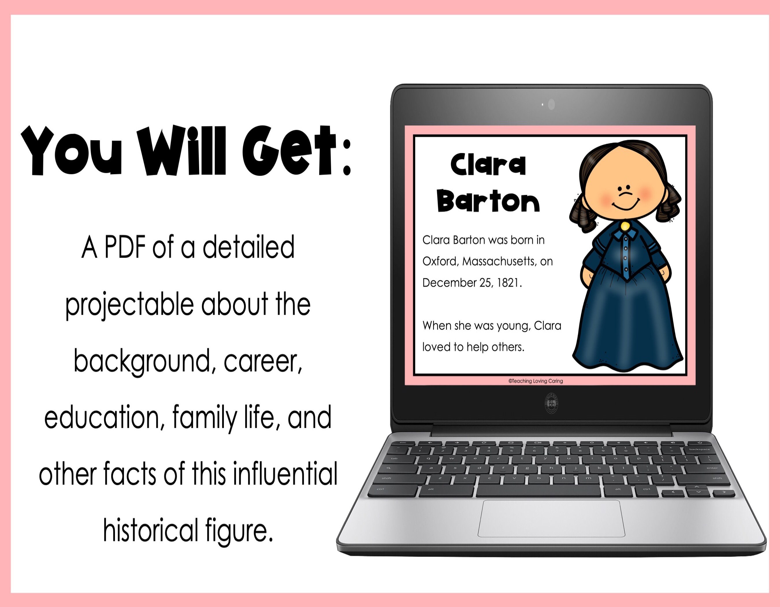 Women's History Reading Comprehension Clara Barton - Etsy