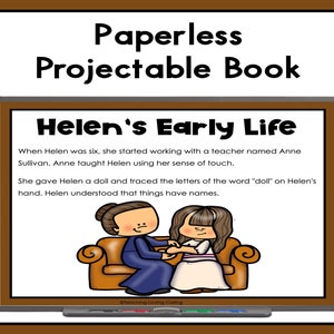 Women's History Reading Comprehension Helen Keller - Etsy