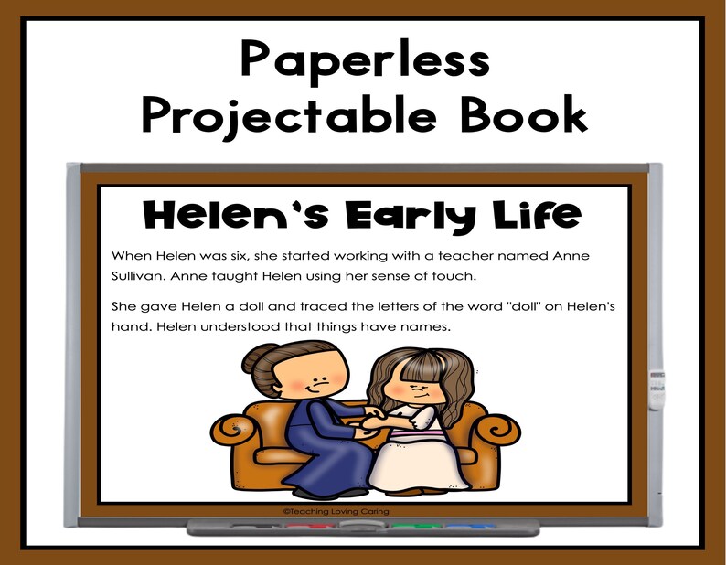 Women's History Reading Comprehension Helen Keller - Etsy