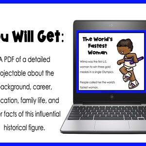 Women's History Reading Comprehension Wilma Rudolph - Etsy