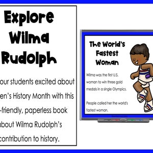 Women's History Reading Comprehension Wilma Rudolph - Etsy