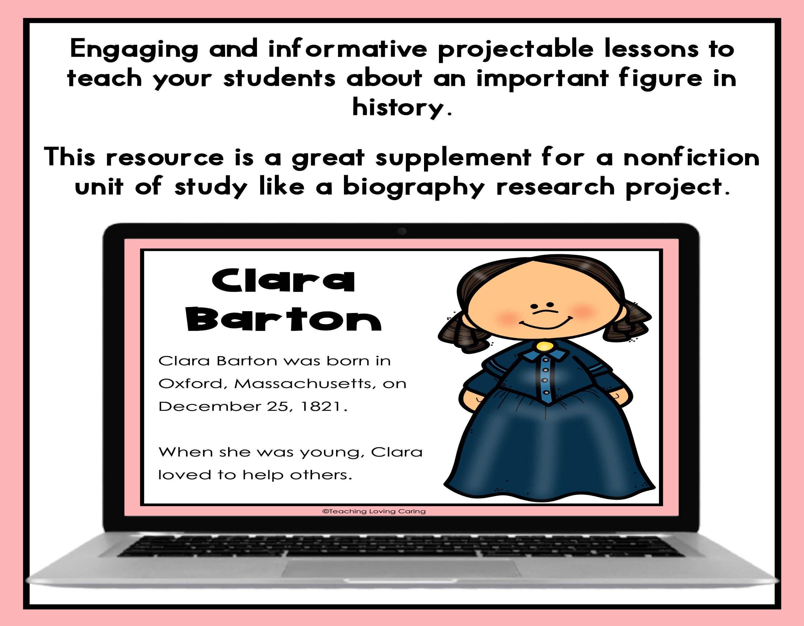 Women's History Reading Comprehension Clara Barton - Etsy