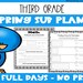 Third Grade Emergency Sub Plans - Spring - Etsy