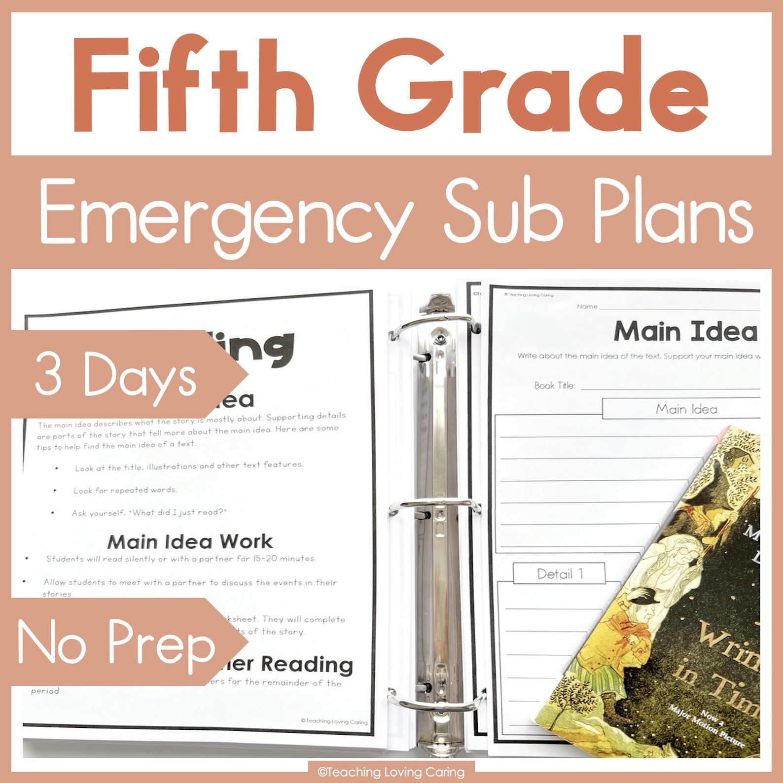 Fifth Grade Emergency Sub Plans: No-prep, Back to School - Etsy