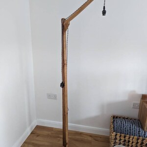 Rustic Floor Stand Lamp, Solid Oak Lamp, Vintage Rustic Style SOLD ...