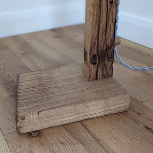 Rustic Floor Stand Lamp, Solid Oak Lamp, Vintage Rustic Style SOLD ...