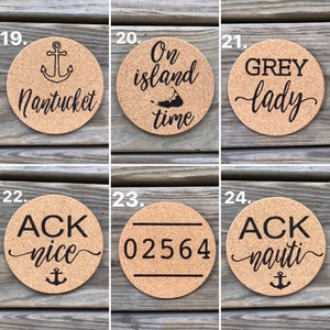 Nantucket Coasters Nantucket Gifts Nantucket Nantucket - Etsy