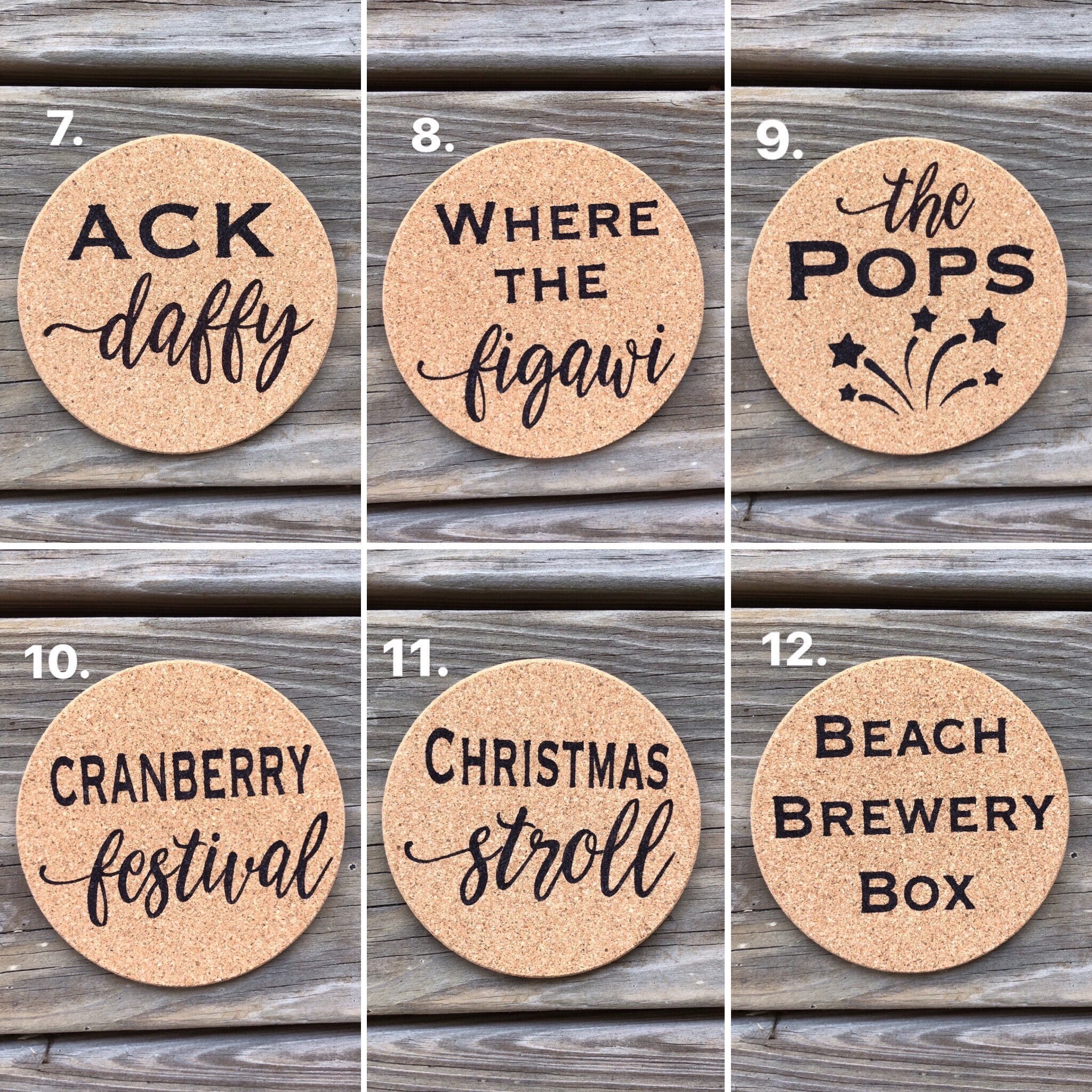 Nantucket Coasters Nantucket Gifts Nantucket Nantucket - Etsy