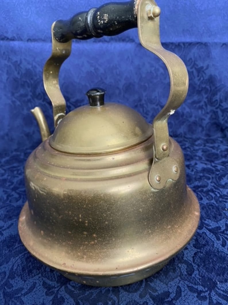 Vintage French Country Style Brass Kettle Folding Handles - Etsy