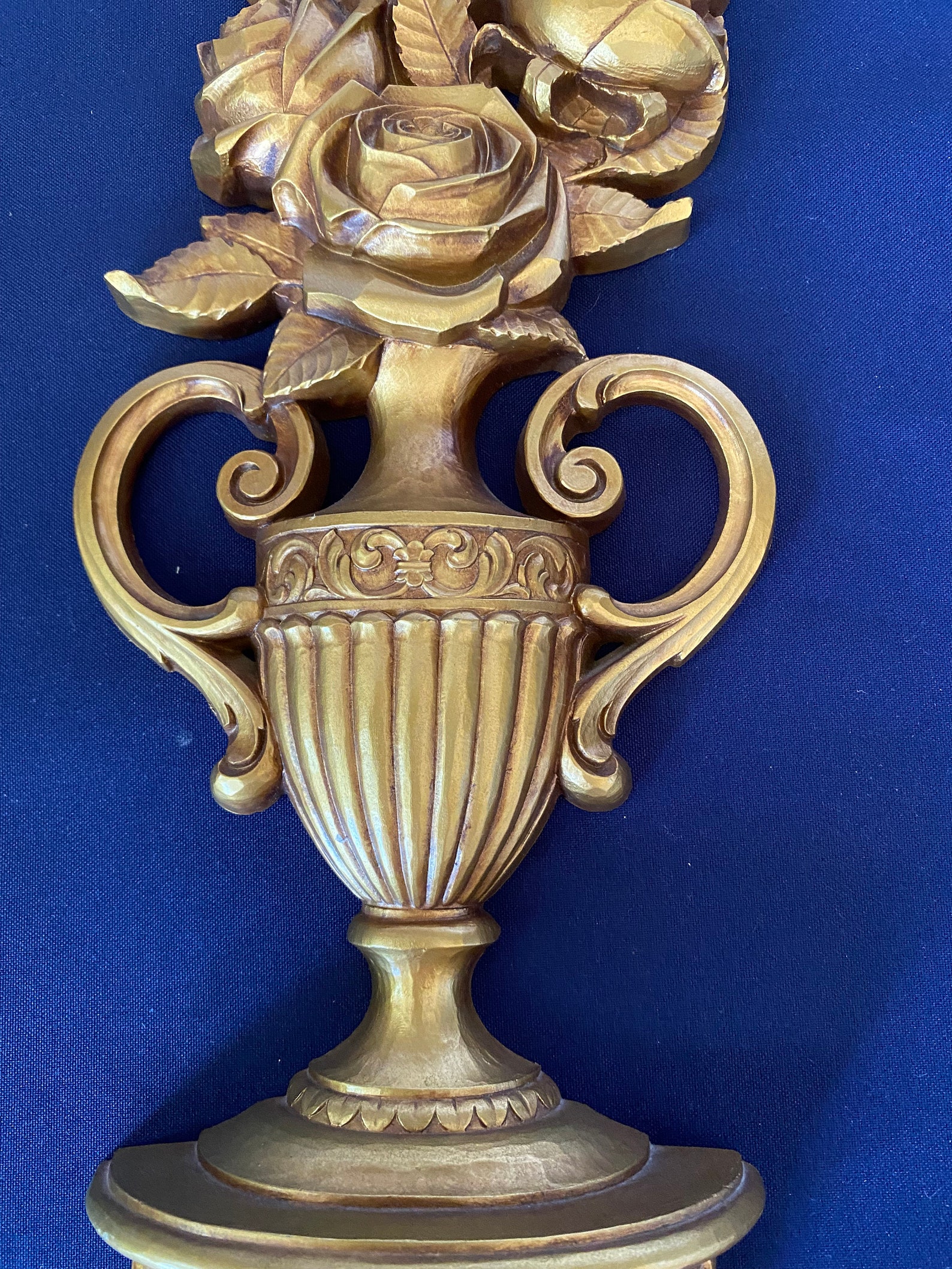 Mid Century Pair of Ornate Resin SYROCO WALL DECOR Hollywood - Etsy