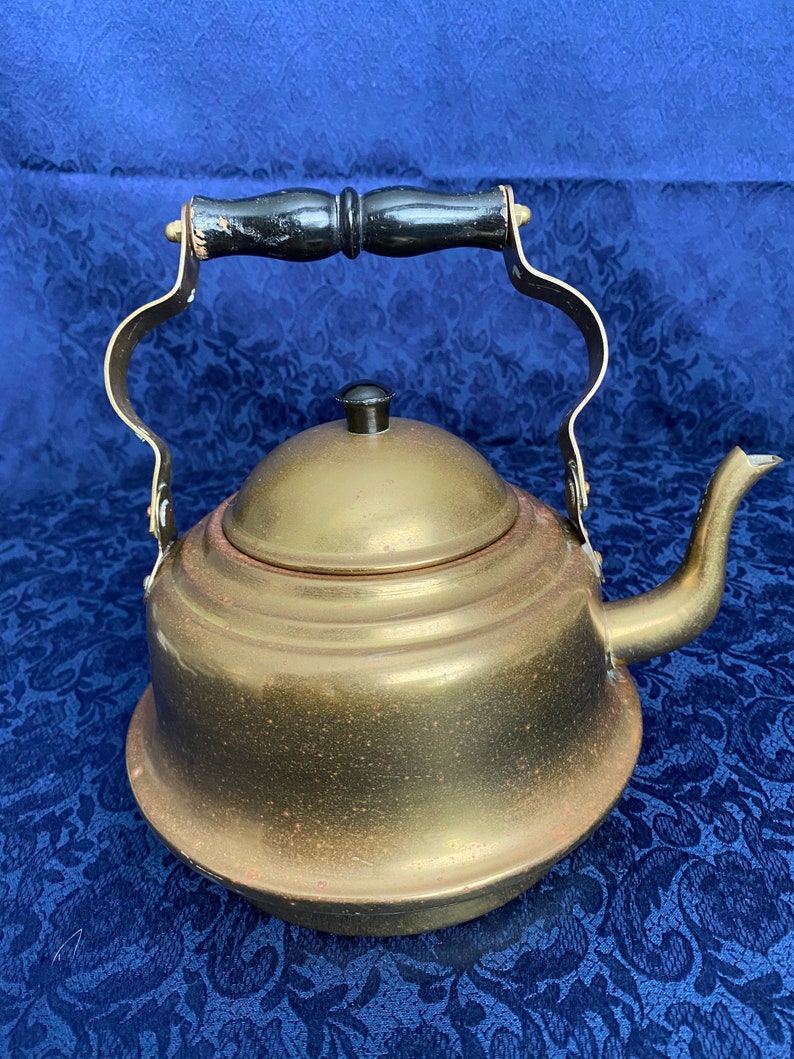 Vintage French Country Style Brass Kettle Folding Handles - Etsy