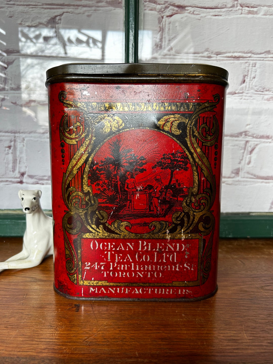 Vintage, OCEAN BLEND, Choice TEA, Advertising Tin, Ocean Blend Tea ...