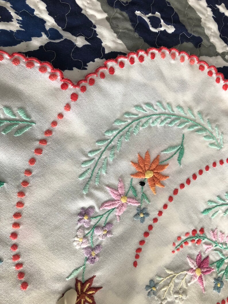 HAND EMBROIDERED Dresser Scarf/ Table Topper | Etsy