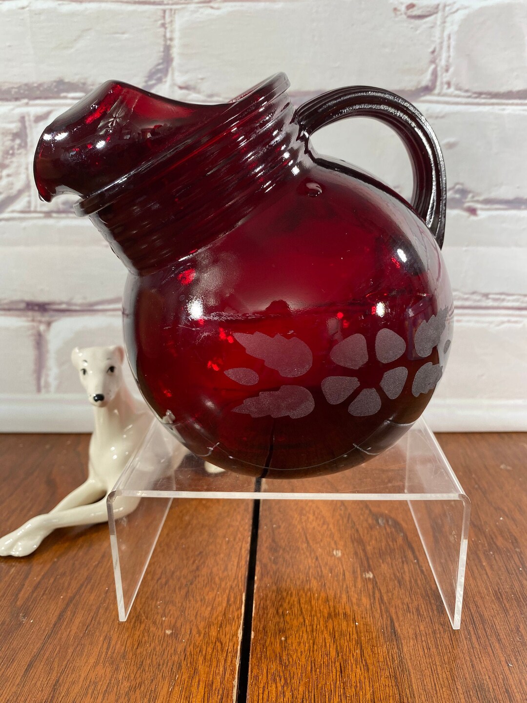 Vintage Anchor Hocking, ROYAL RUBY PITCHER - Etsy
