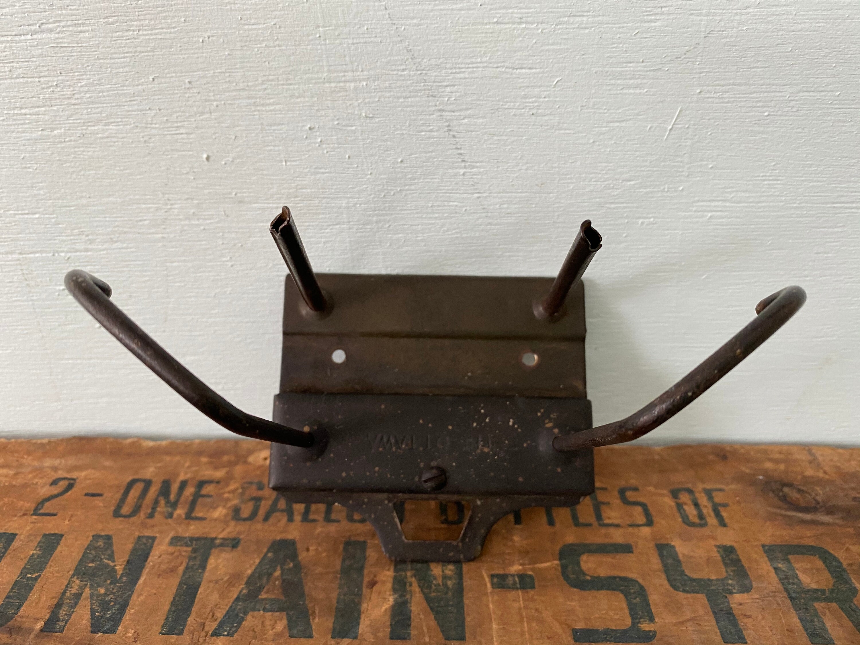 Vintage METAL RECEIPT HOLDER Paper Organizer Office Files - Etsy