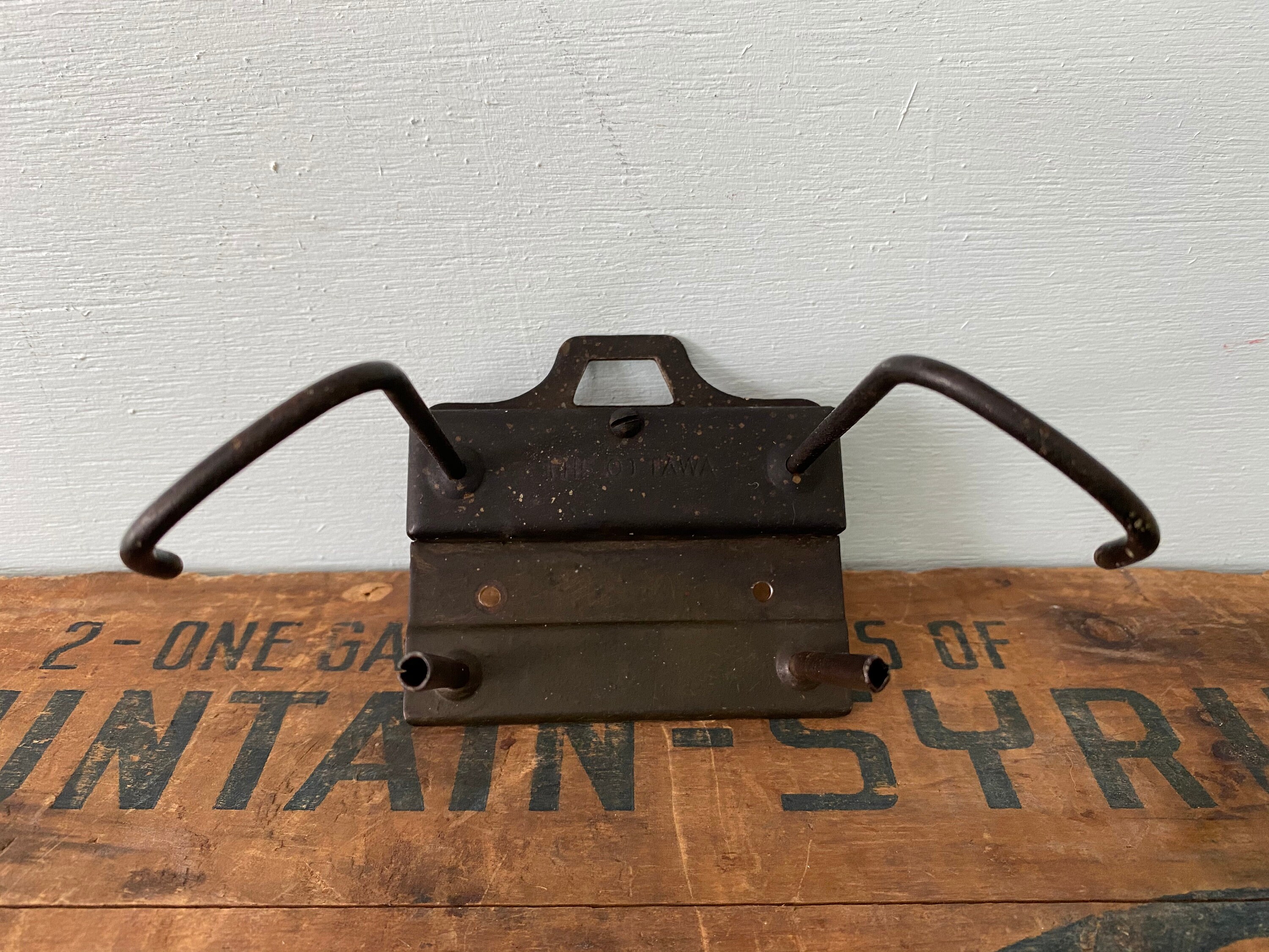 Vintage METAL RECEIPT HOLDER Paper Organizer Office Files - Etsy