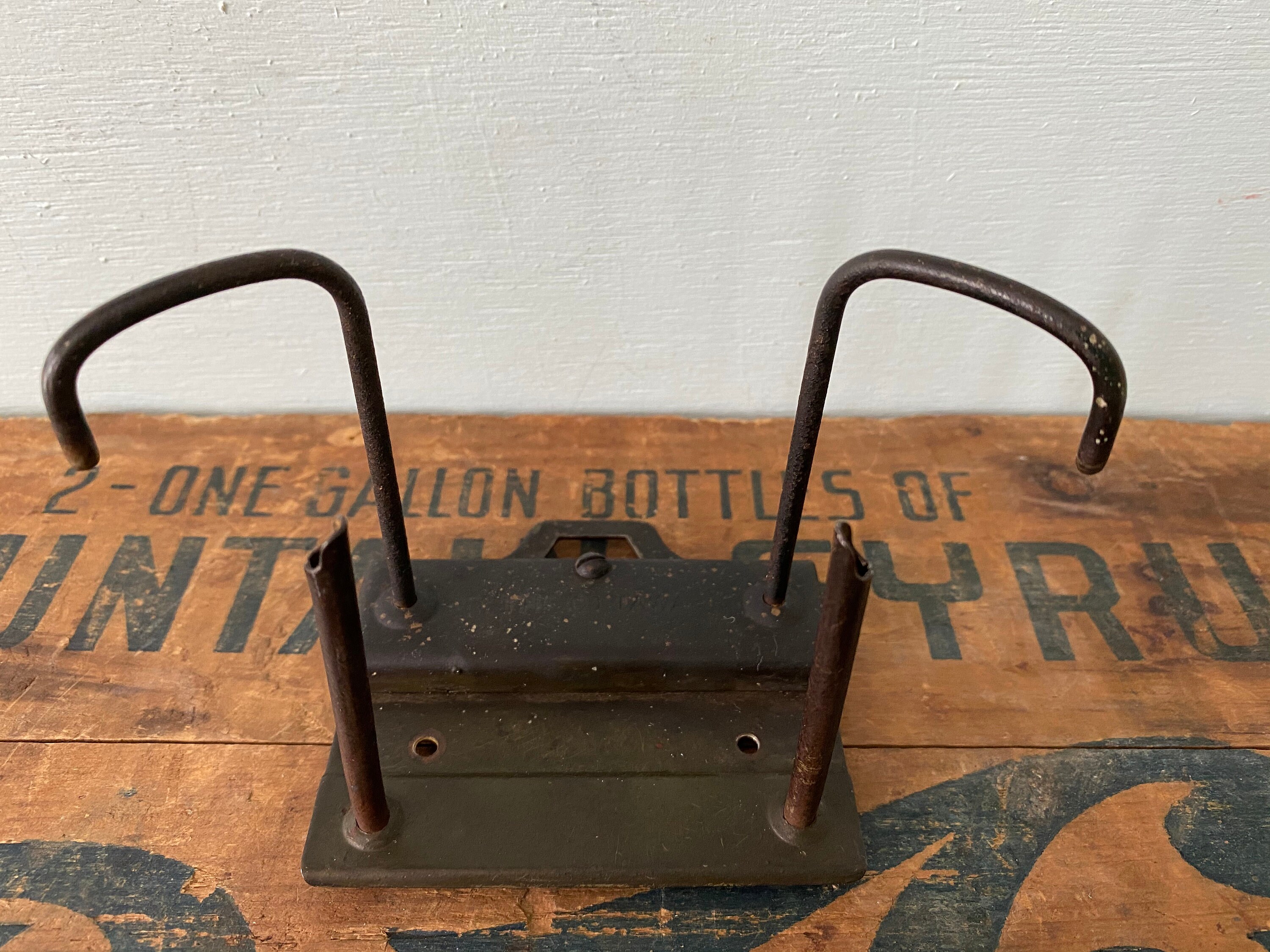 Vintage METAL RECEIPT HOLDER Paper Organizer Office Files - Etsy