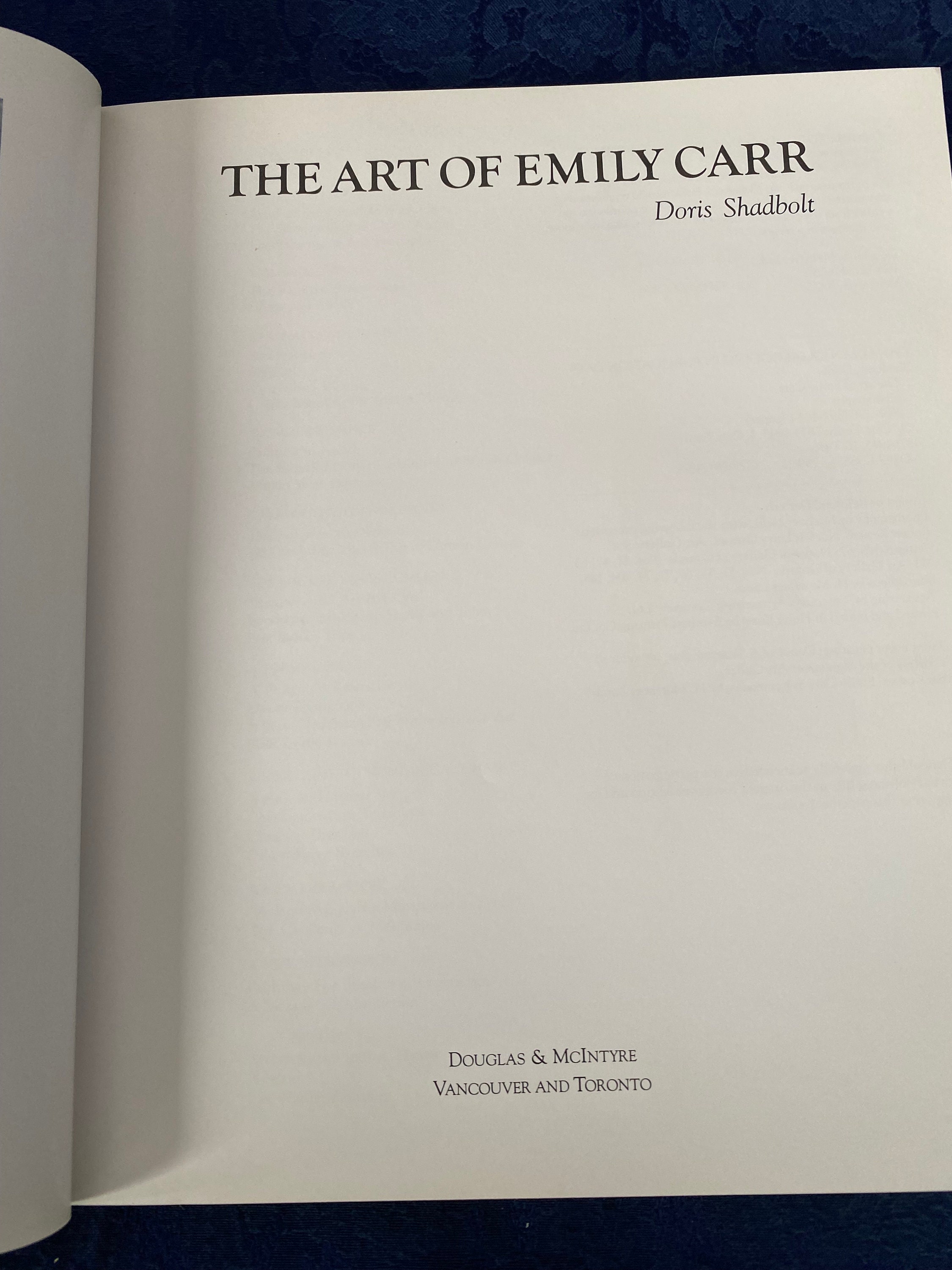 1979 the ART of EMILY CAR by Doris Shadbolt Soft Cover - Etsy