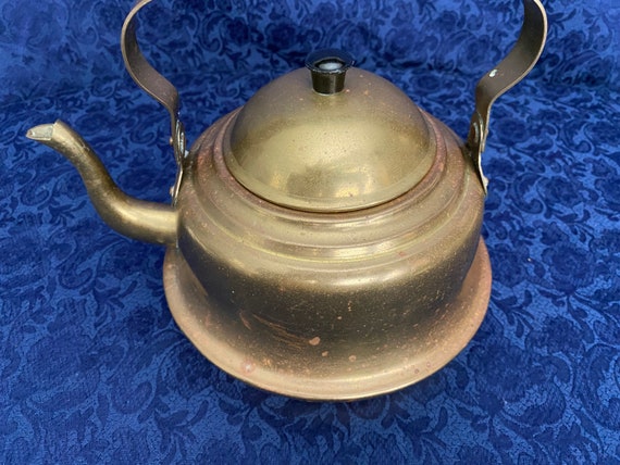 Vintage French Country Style Brass Kettle Folding Handles - Etsy