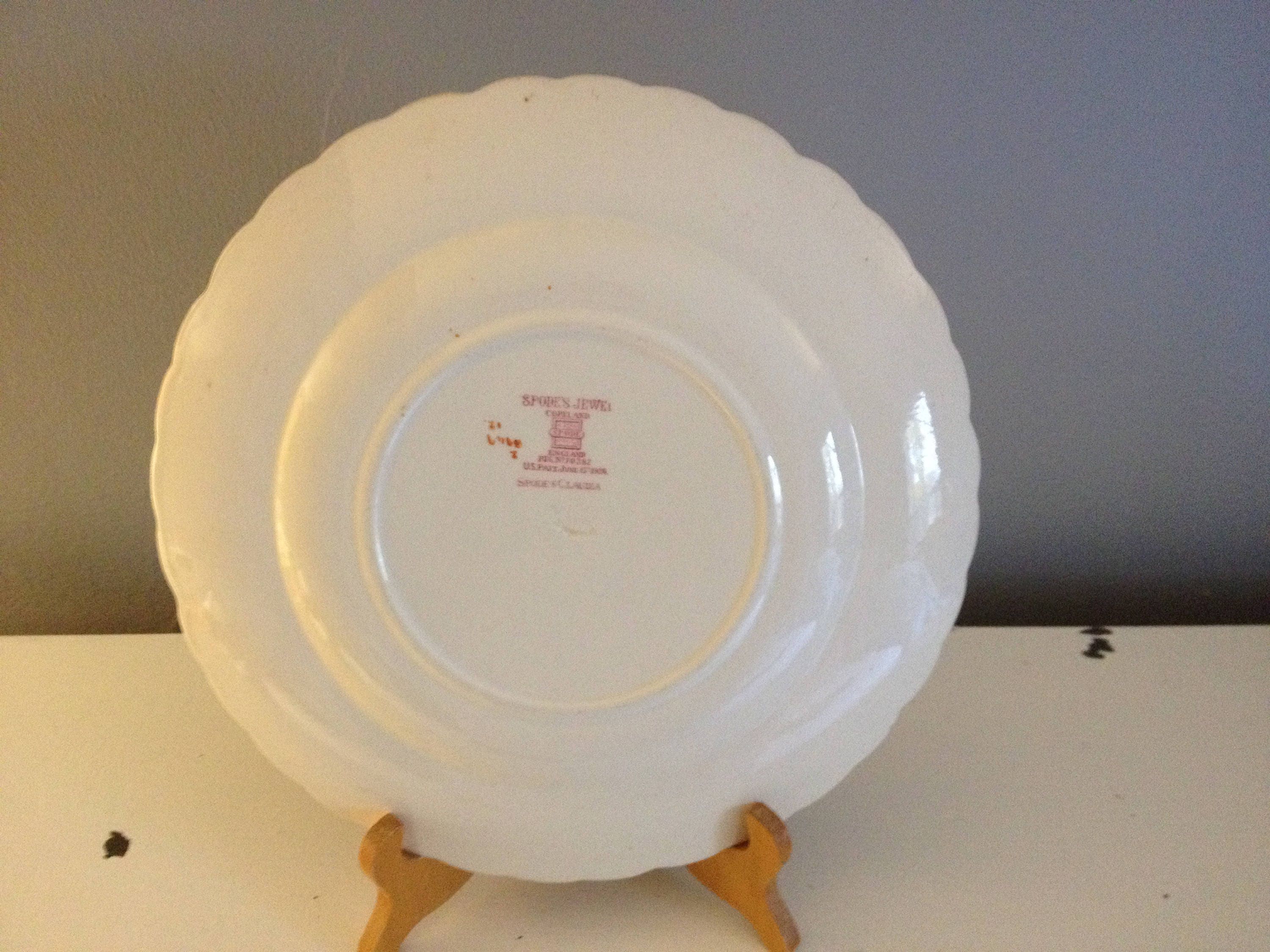 SPODE JEWEL CLAUDIA Dinner Plate Bone China Made in England | Etsy