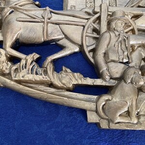 1970's SYROCO, Coppercraft Guild, Rustic Horse and Buggy, Wall Art ...