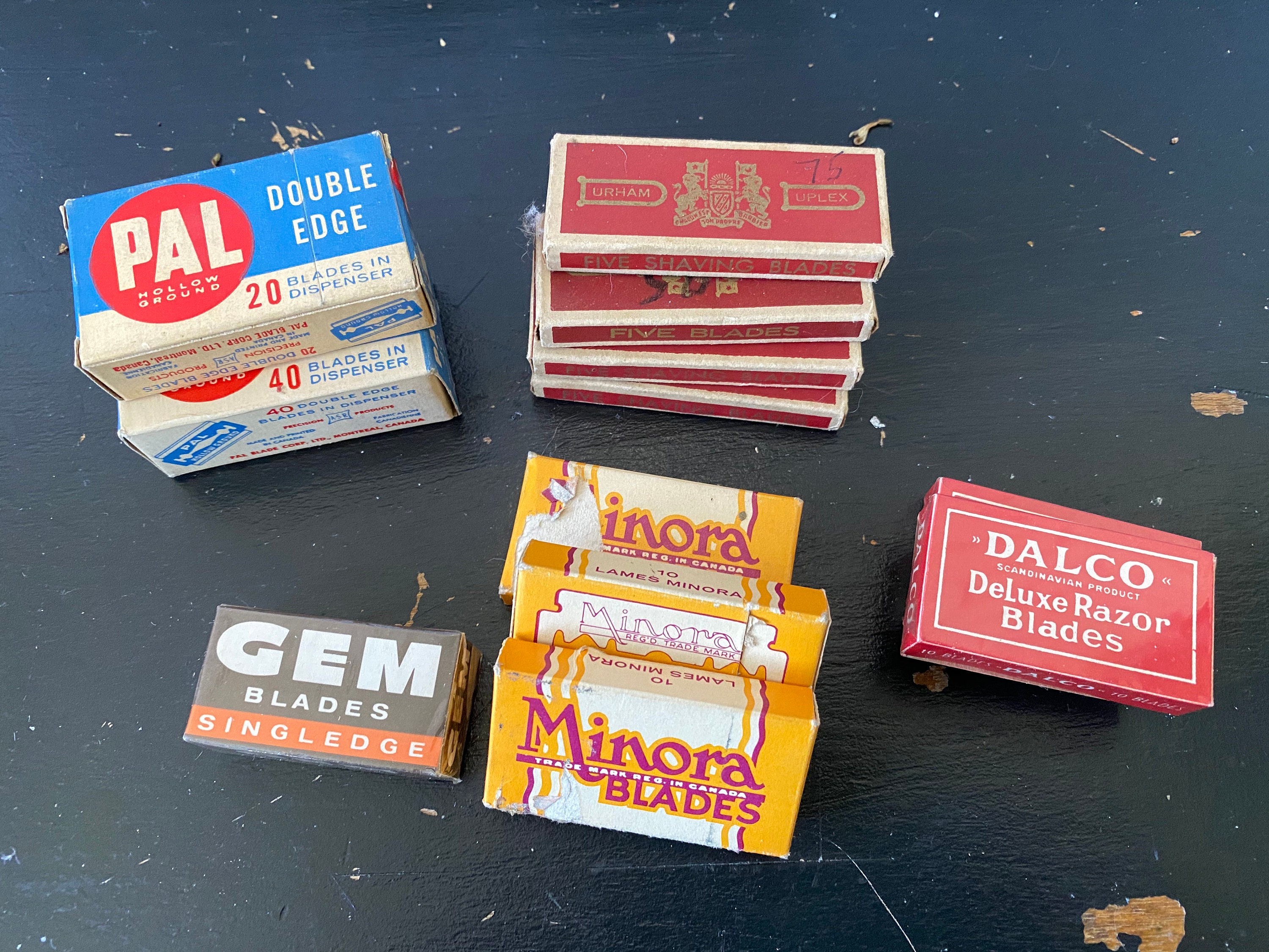 VINTAGE RAZOR BLADES 1950-70 Lot of 12 | Etsy