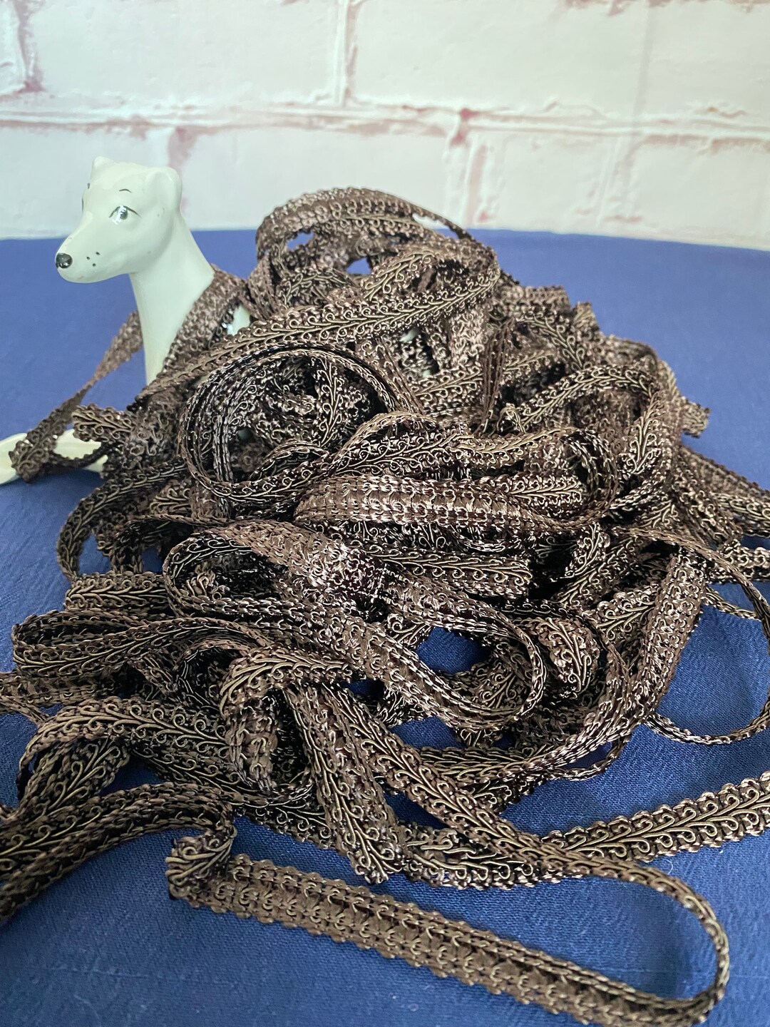 Vintage, BROWN GIMP TRIMMING, 17 Yards, French Braid Trim, 1/4" Wide - Etsy