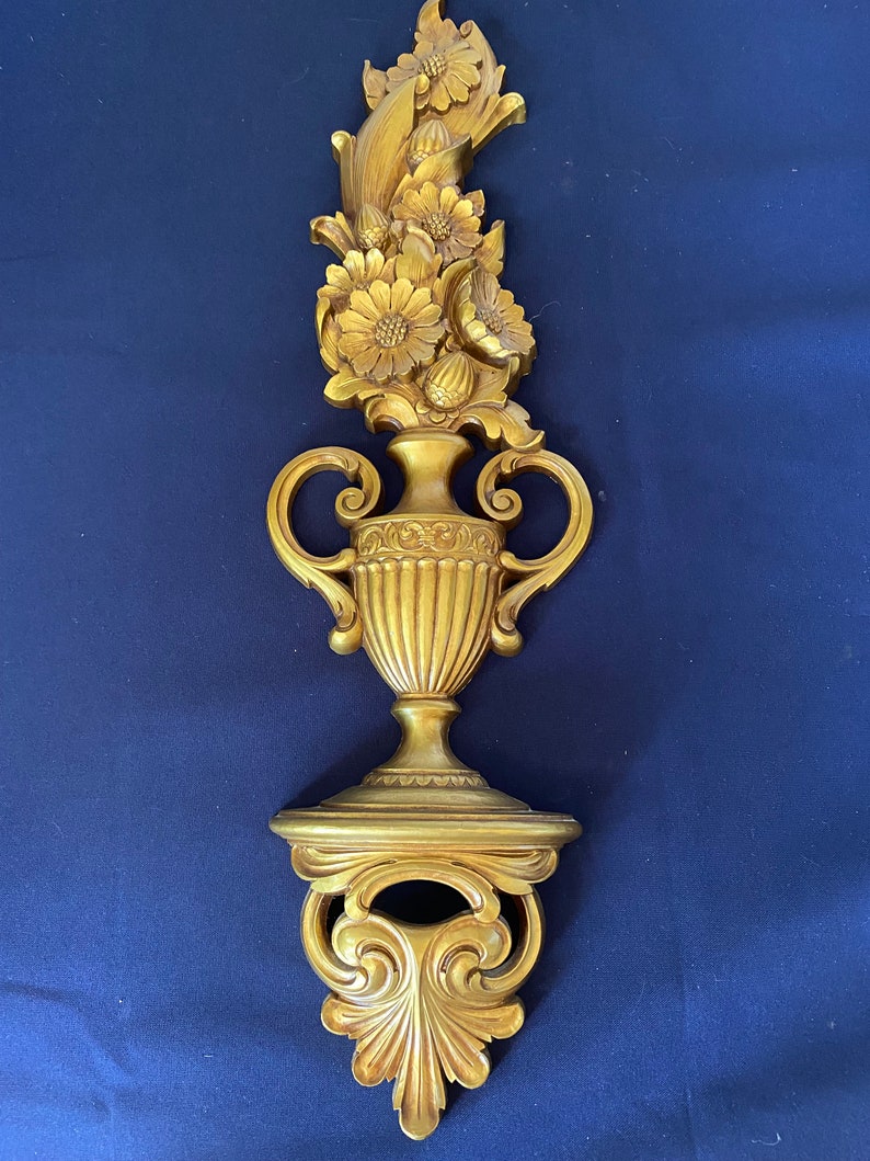 Mid Century Pair of Ornate Resin SYROCO WALL DECOR Hollywood - Etsy