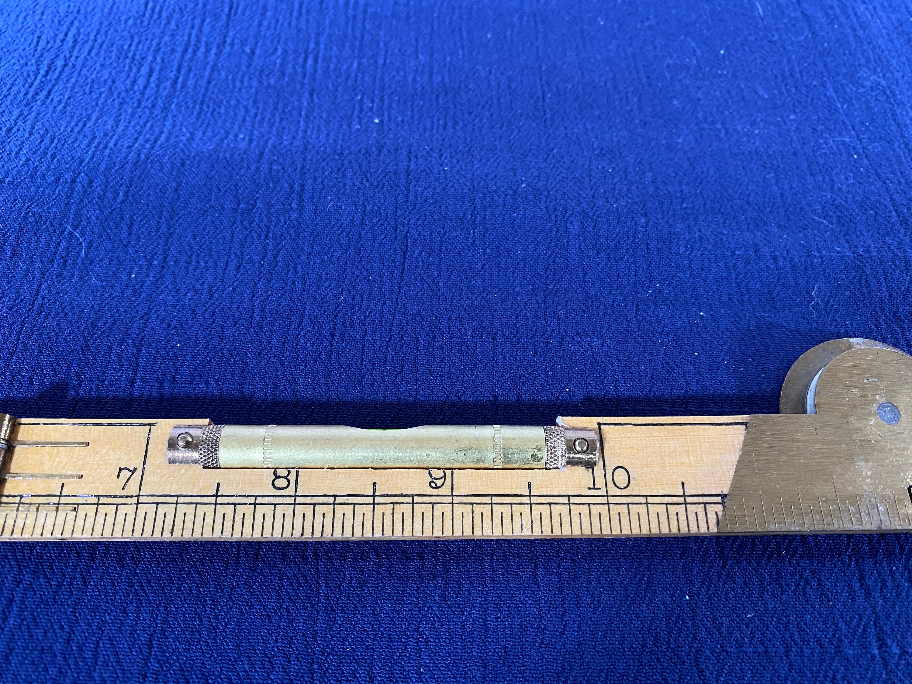 Antique BOXWOOD and BRASS RABONE Ruler With Spirit Level and - Etsy