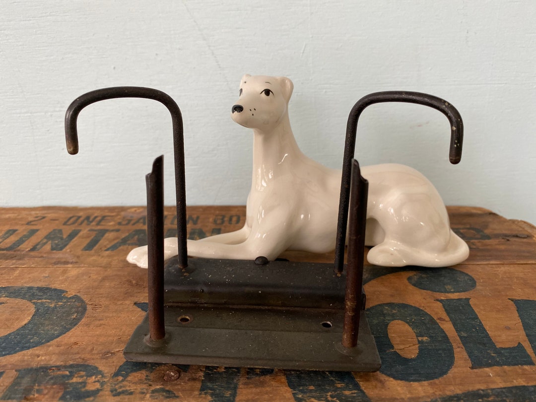 Vintage METAL RECEIPT HOLDER, Paper Organizer, Office Files, " the ...