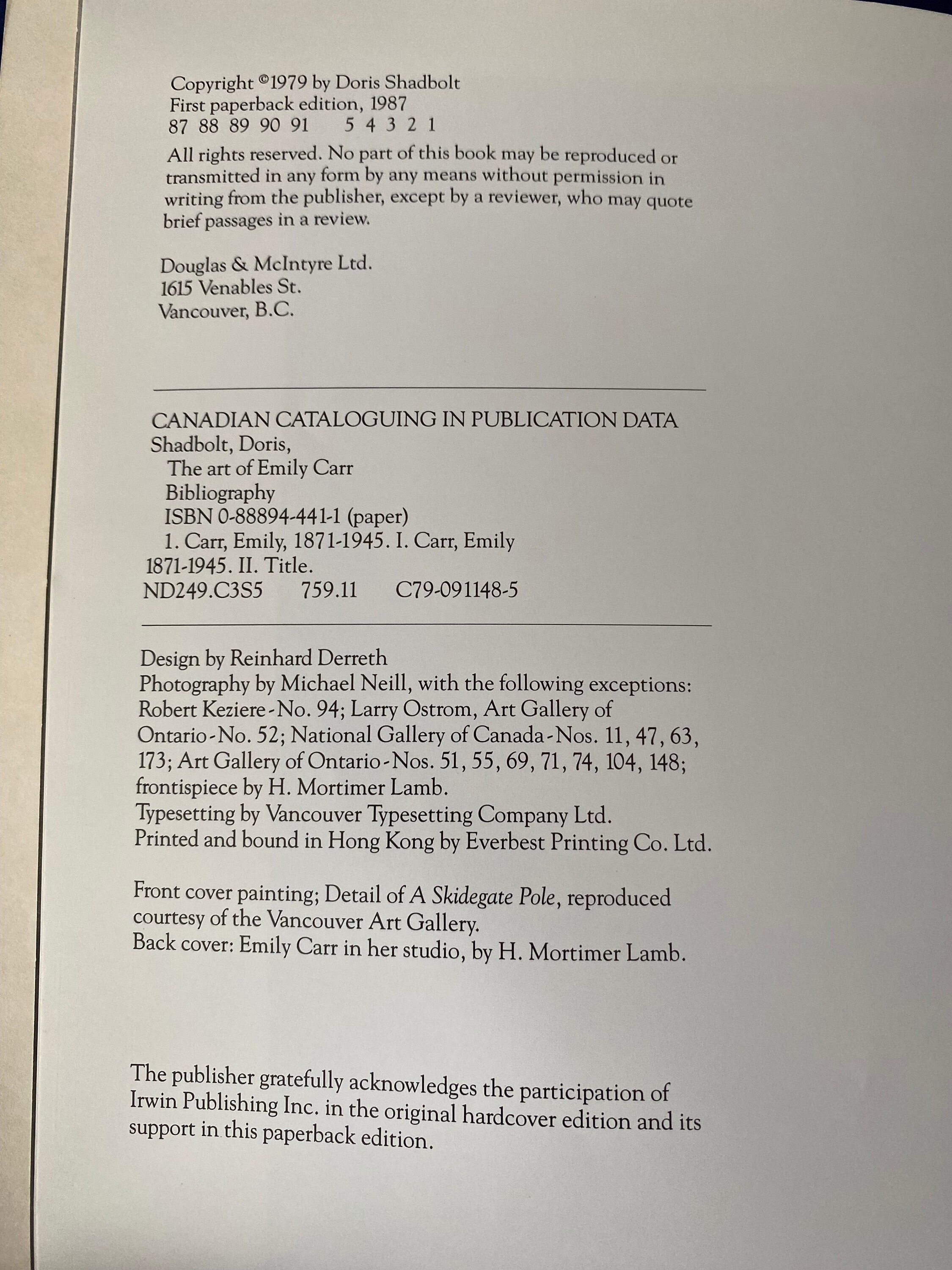 1979 the ART of EMILY CAR by Doris Shadbolt Soft Cover - Etsy