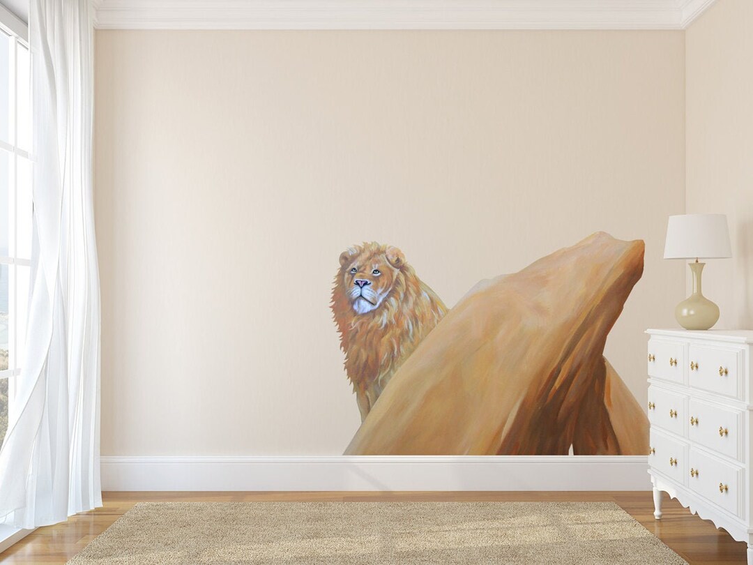 Lion Decal, Lion Wall Decal, Lion Was Sticker, Lion Wall Stickers, Lion ...