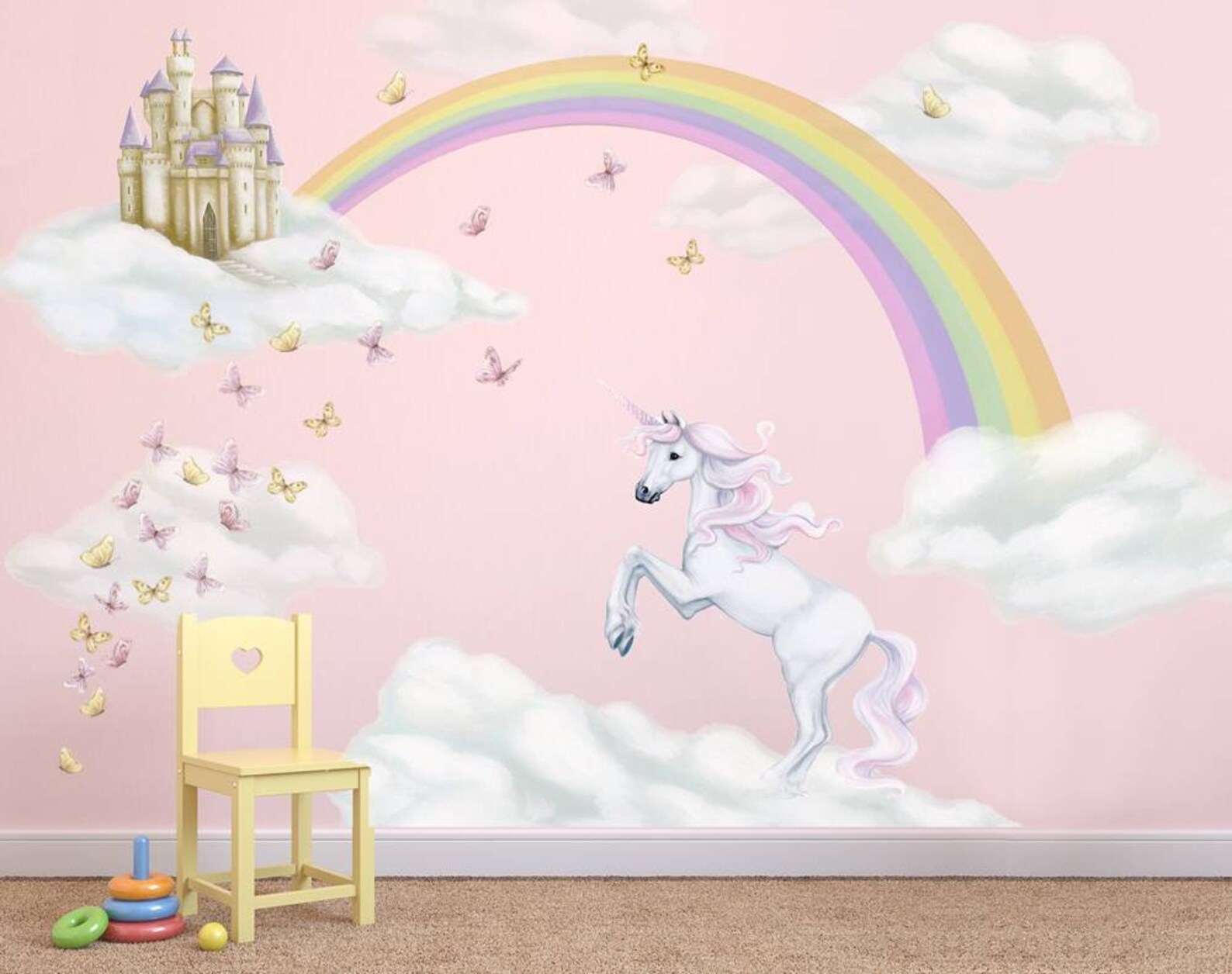 Unicorn Wall Decal Unicorn Decals Unicorn Wall Stickers - Etsy